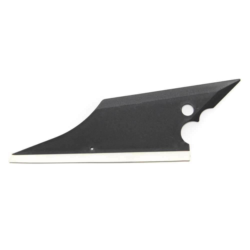 Conquistador sharp-cornered film squeeging tool, black, white edging ...